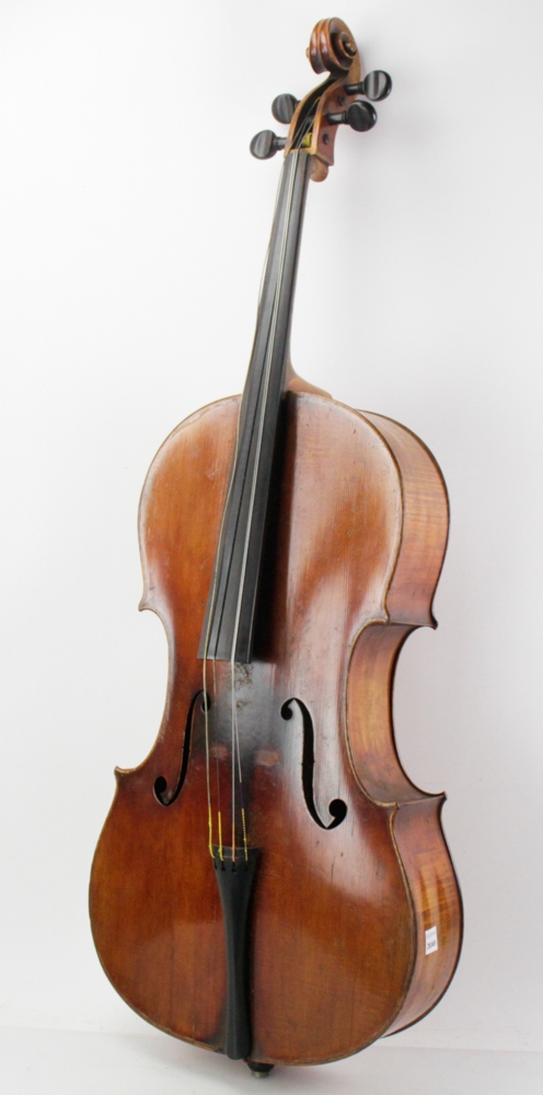 F. Albert | Cello with Bow and Case, Labeled Joseph Guarnerius | MutualArt