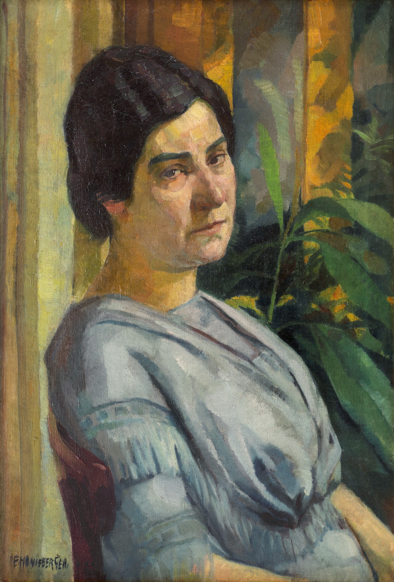 Ernst Honigberger | The Artist's Wife, Erna | MutualArt