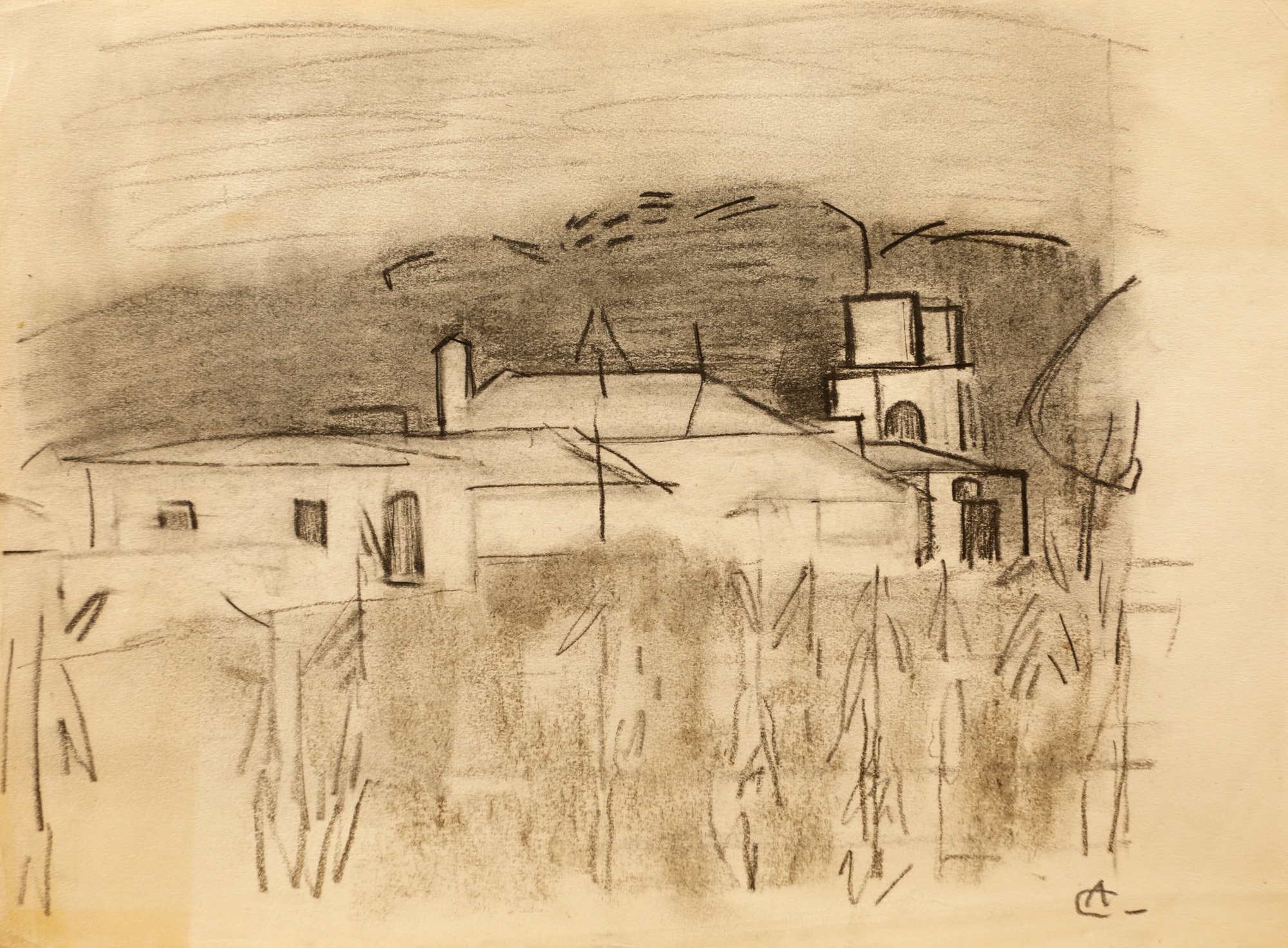 Alexandru Ciucurencu | Landscape with Houses | MutualArt