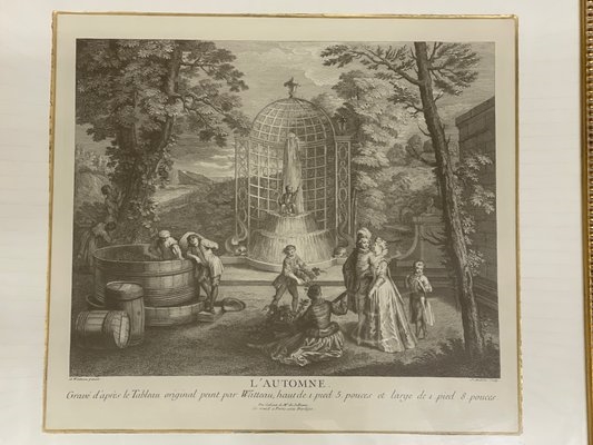 Jean-Antoine Watteau | Antoine Watteau. 4 Seasons Engravings. | MutualArt