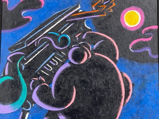 Mary Sims | Mary Sims. Oil/Board. Jazz Piano. | MutualArt