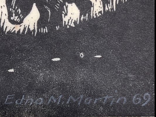 L. Edna Martin | Edna A.Martin Woodblock Print | MutualArt