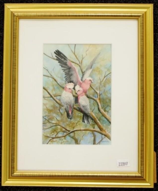 Rhonda Garward | Pink Cockatoo's | MutualArt