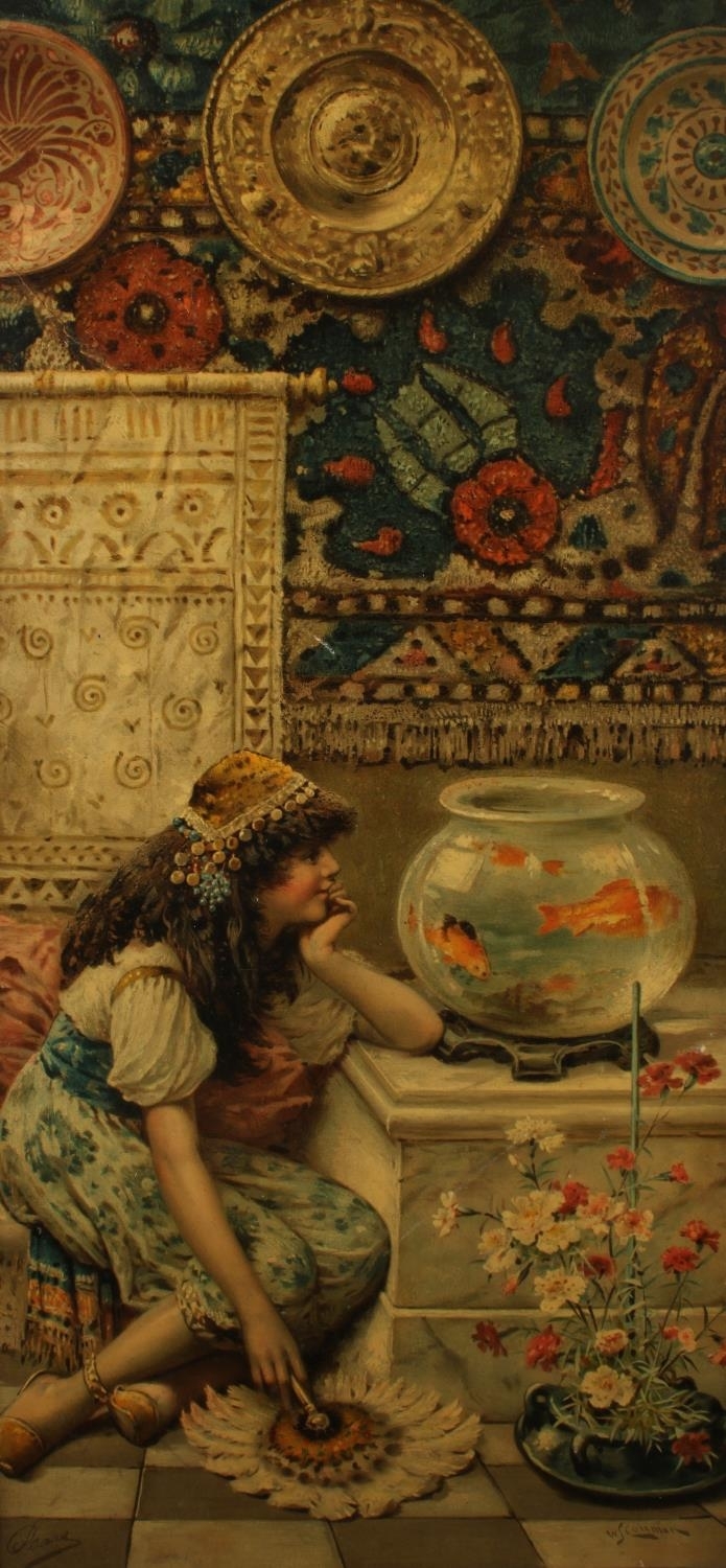 William Stephen Coleman | Pears style print of a young girl watching ...