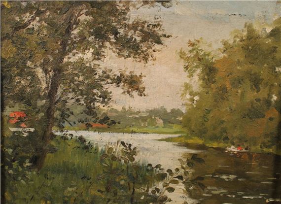 Thomas Benjamin Kennington | river scene | MutualArt