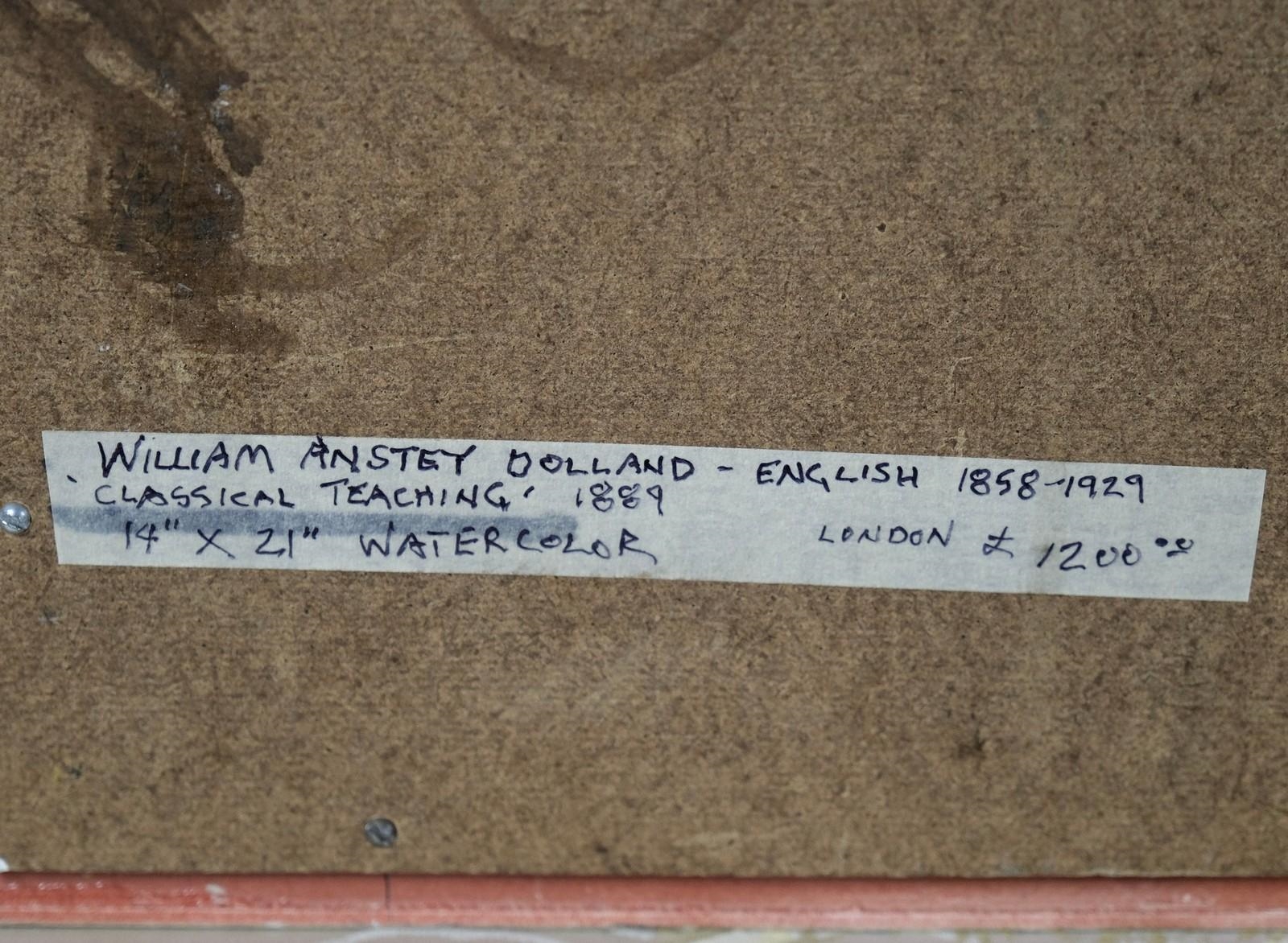 William Anstey Dolland | Classical Teaching | MutualArt