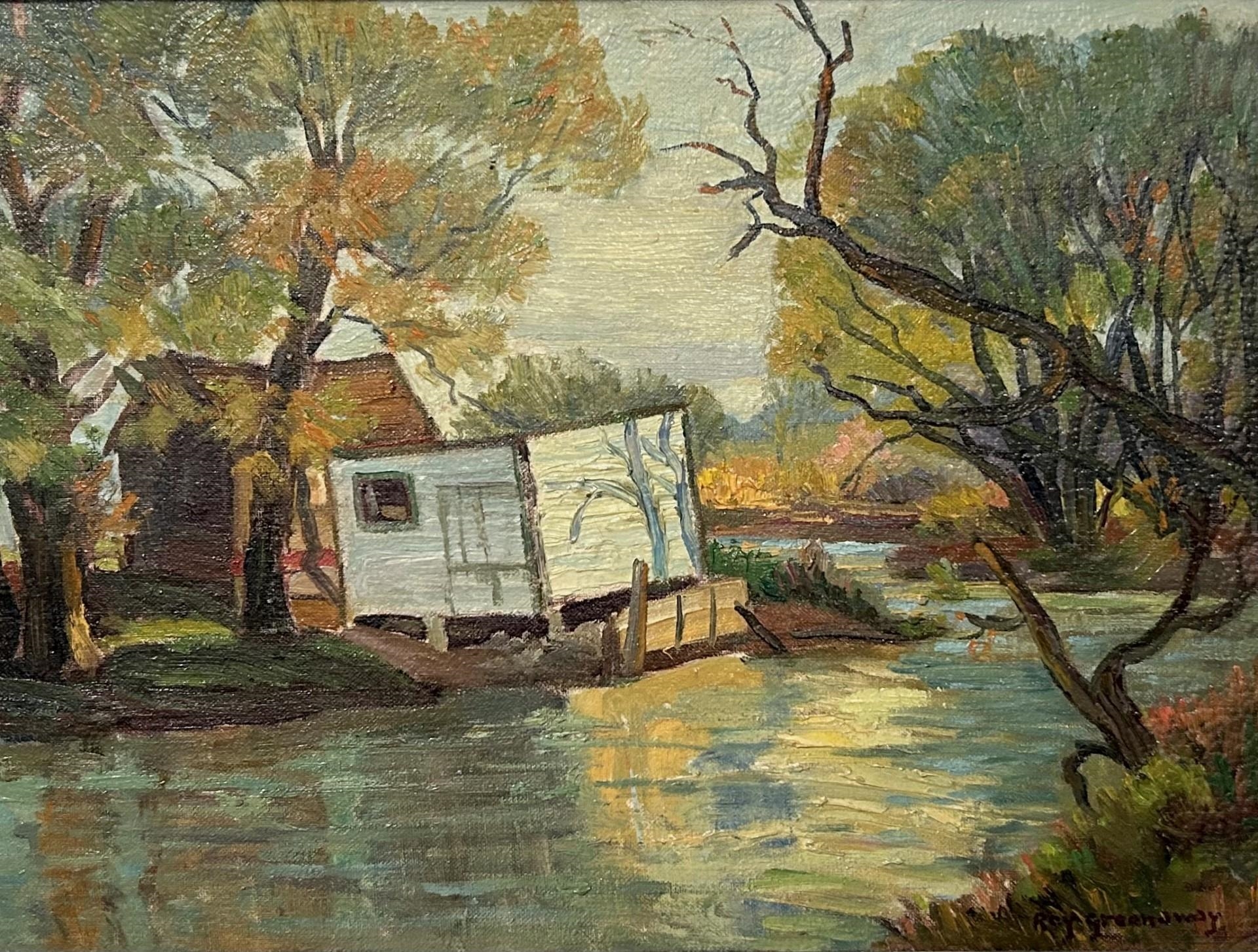 Roy Greenaway | Fishing Shack Mimico Creek | MutualArt