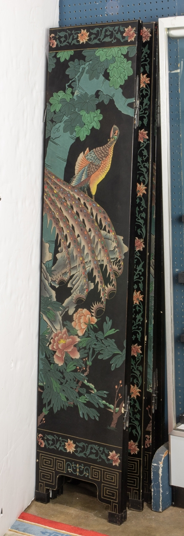 Chinese School | Chinese six-panel coromandel style folding screen ...