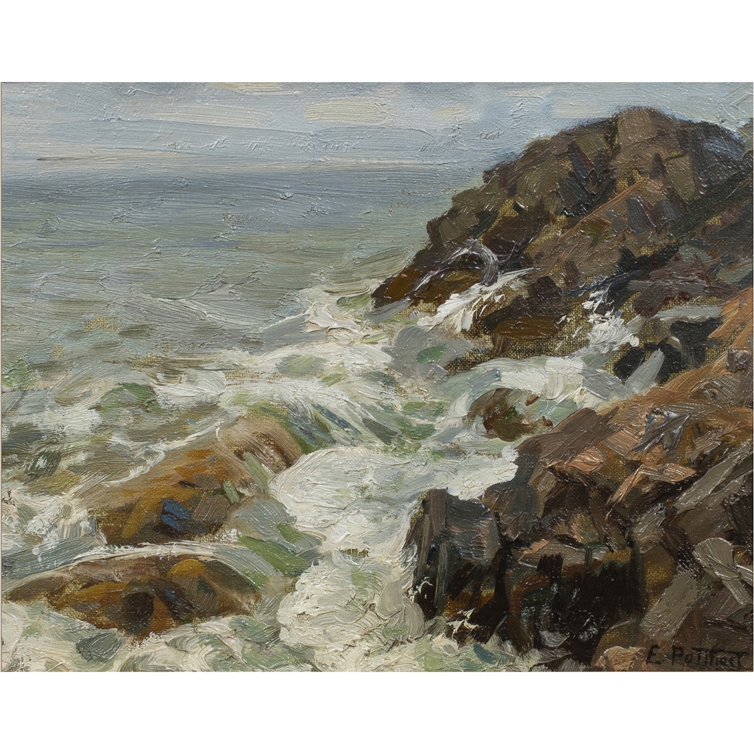 Edward Potthast | Children at the Shore | MutualArt