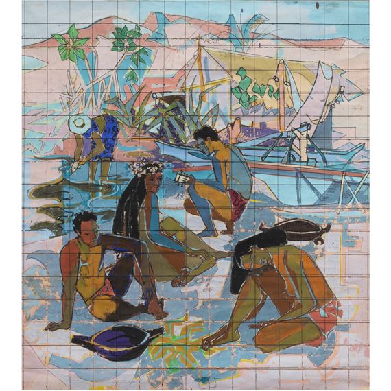 Jean Masson | Tahitian Scene | MutualArt