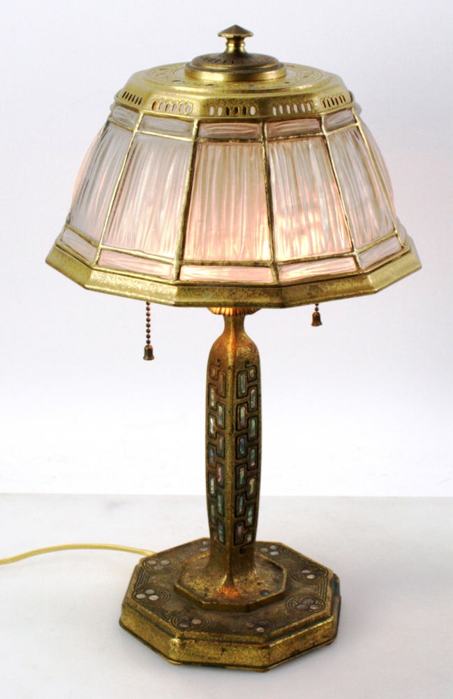 Tiffany Studios | Signed Tiffany Studios Abalone Desk Lamp (1928 ...