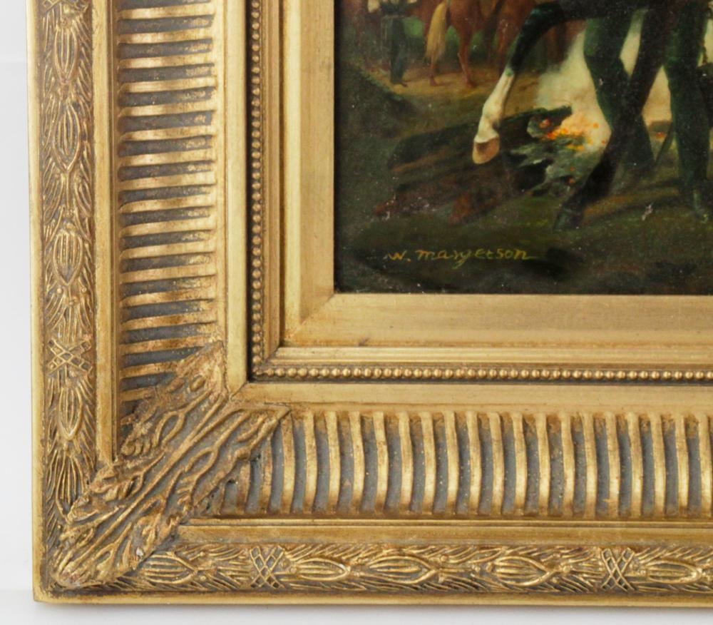 J. Margenson | soldier with horse | MutualArt