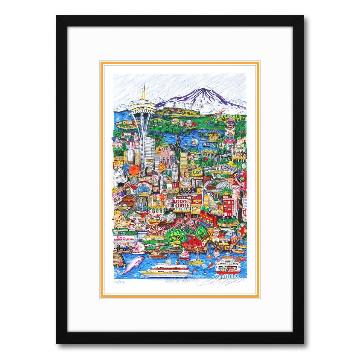 Charles Fazzino | Hello Seattle | MutualArt