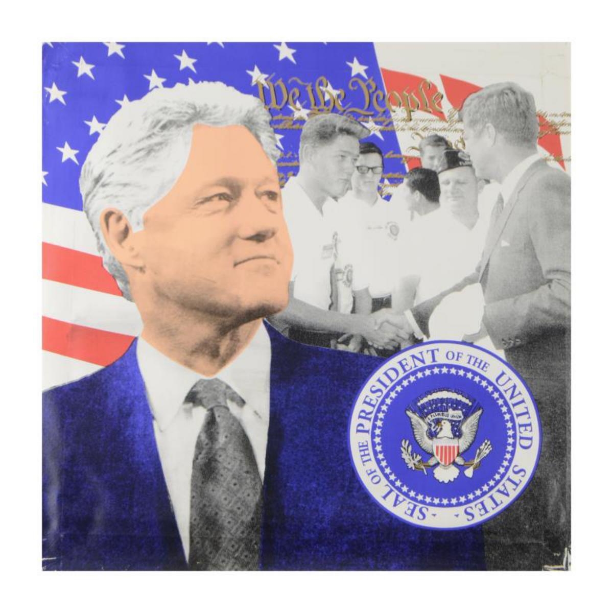 Steve Kaufman | Bill Clinton, We the People | MutualArt