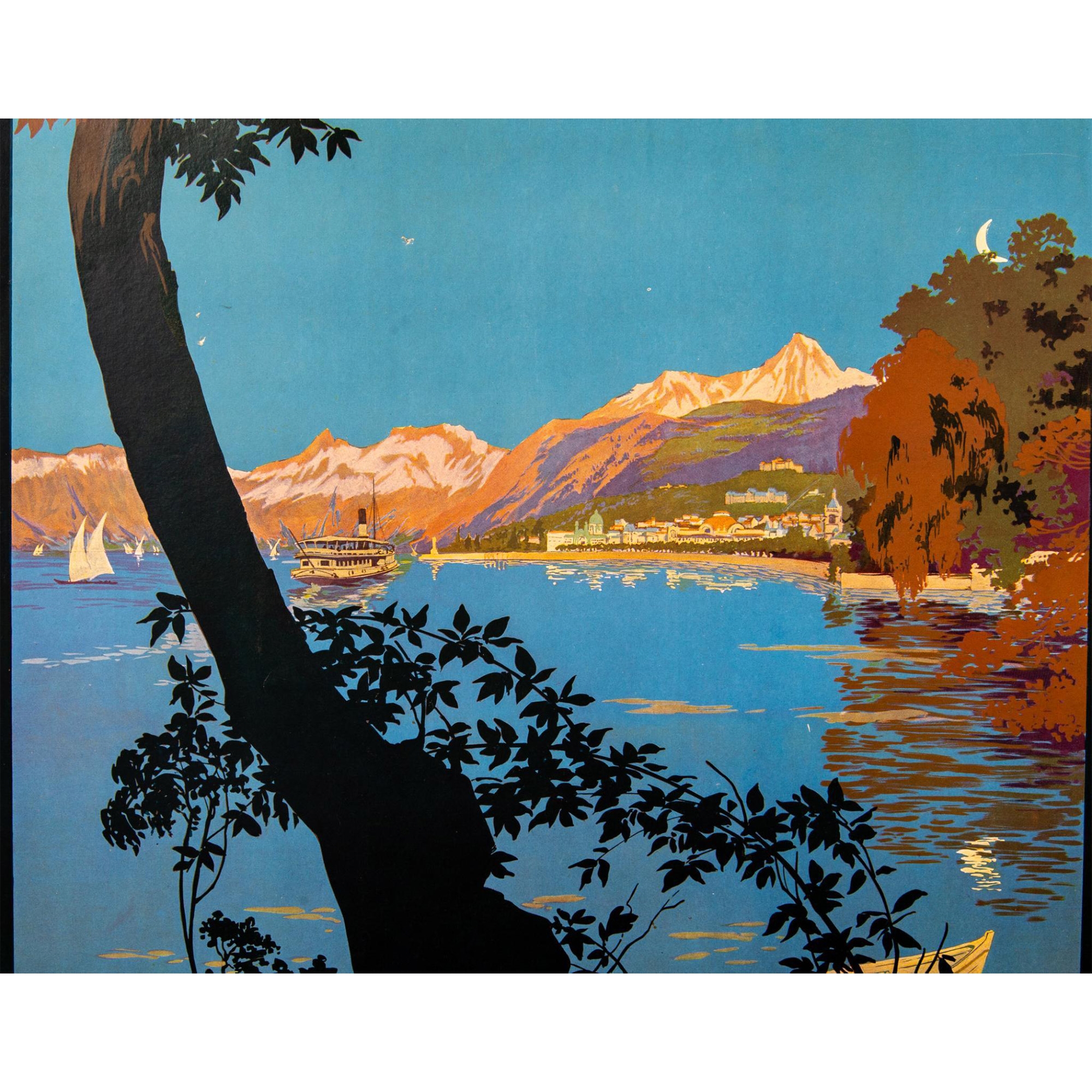 Julien Lacaze | Julien Lacaze, 1930s Color Lithograph Poster Evian-Les ...
