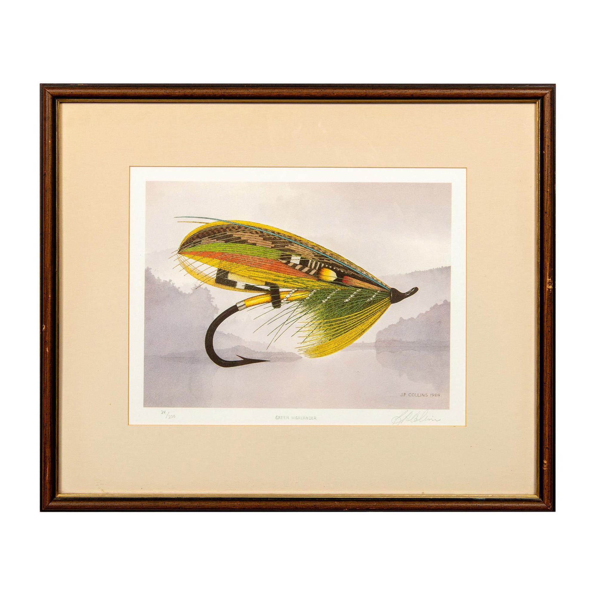 J. P. Collins | J.P. Collins Sport Fishing Lithograph Print, Signed ...