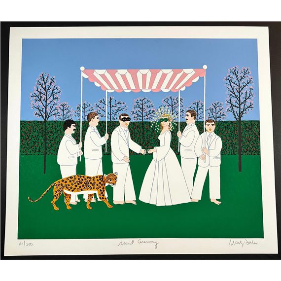 Mark Sabin | Mark Sabin (1936-), Screenprint, Secret Ceremony, signed ...