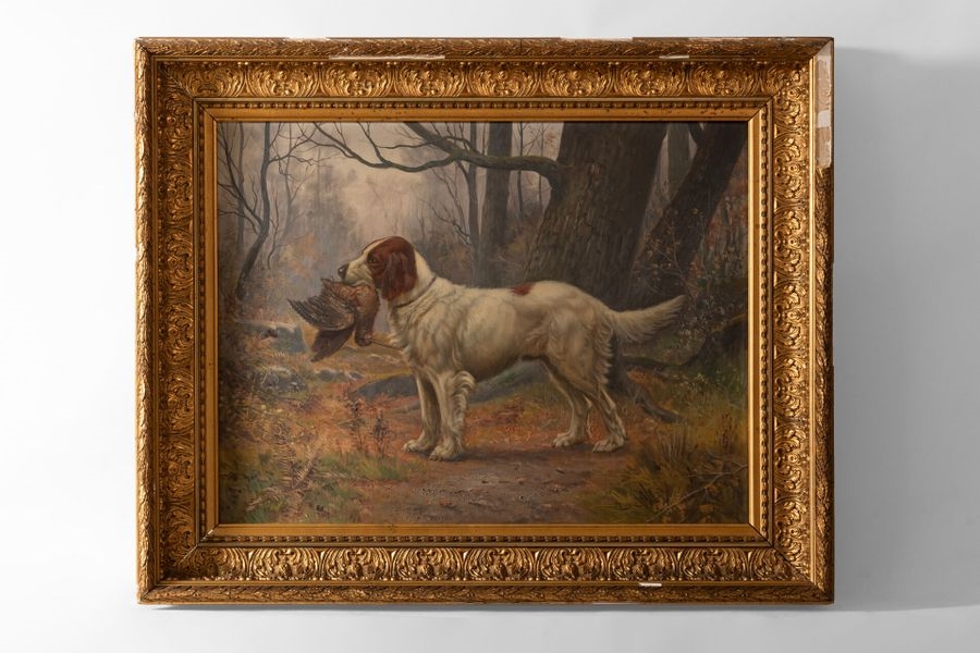 Claudius Seignol | Hunting dog and its prey | MutualArt