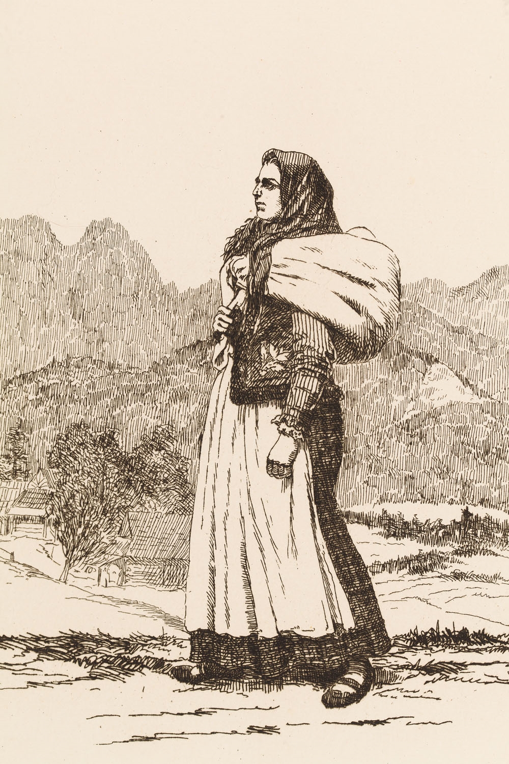 Walery Eljasz Radzikowski | „Góralka z tobołem” (Goral Woman with ...