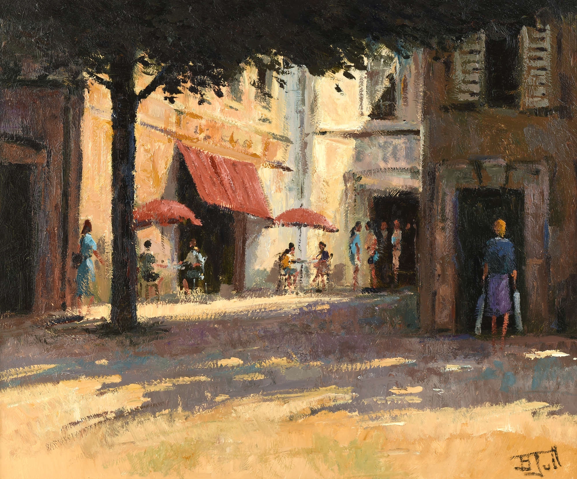Brian Jull | French street scene | MutualArt