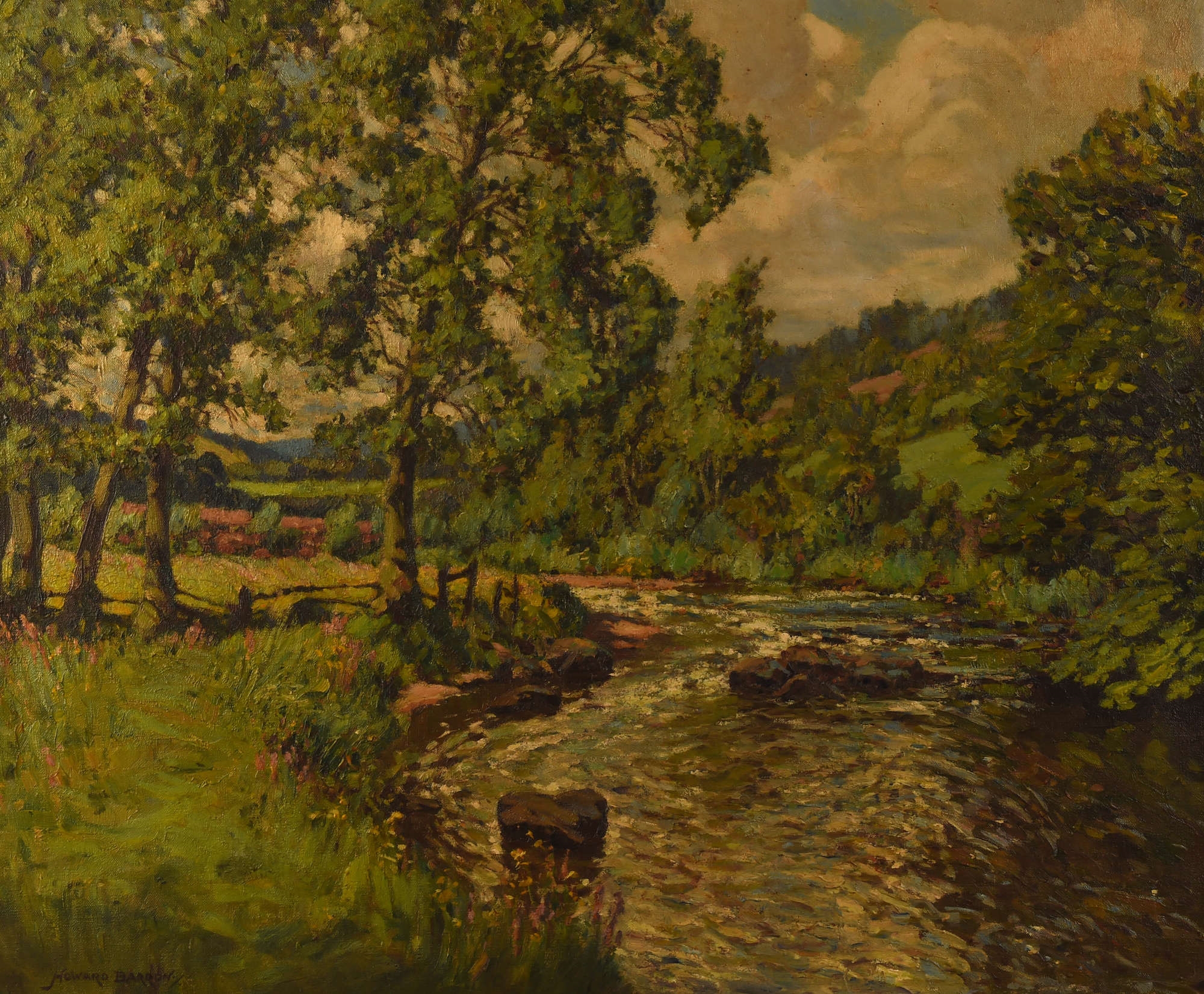 Howard Barron | River Barle near Withypool | MutualArt