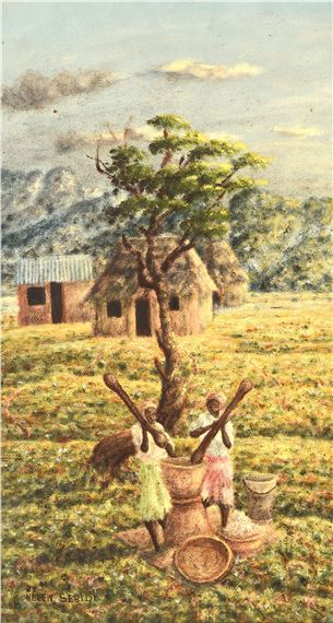 Helen Mmakgabo Mmapula Sebidi | b.1943) African scene | MutualArt