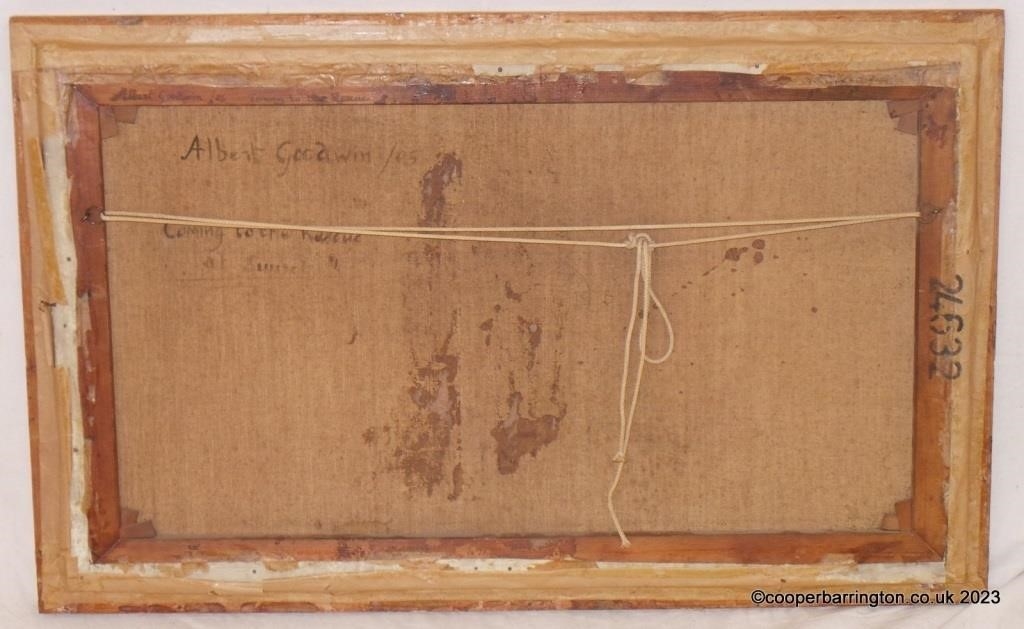 Albert Goodwin | Albert Goodwin Oil Painting Coming to the Rescue ...