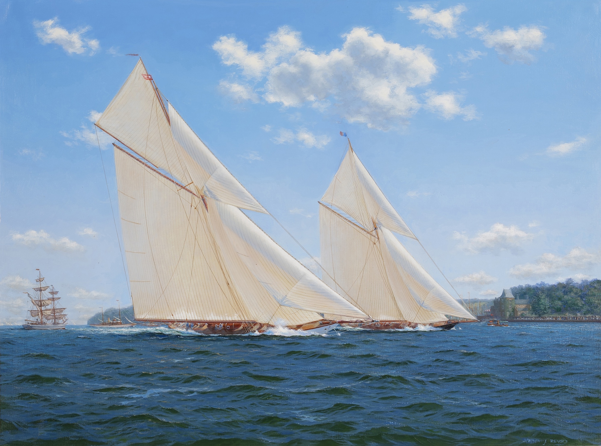 Stephen J. Renard | The New York Yacht Club Cruise, 1937: Ranger and ...