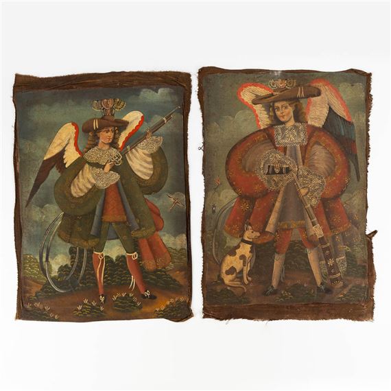 Cuzco School, 19th Century | Peruvian School of Cuzco, Ángel Arcabucero ...
