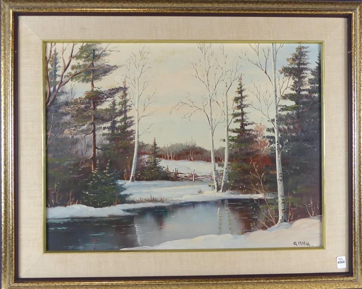 Anna Jalava | Untitled: Winter Landscape (1926) | MutualArt