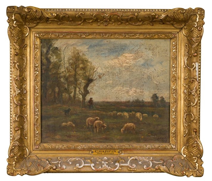 Albert Charpin | Albert CHARPIN (1842-1924) Shepherd and his... - Lot ...