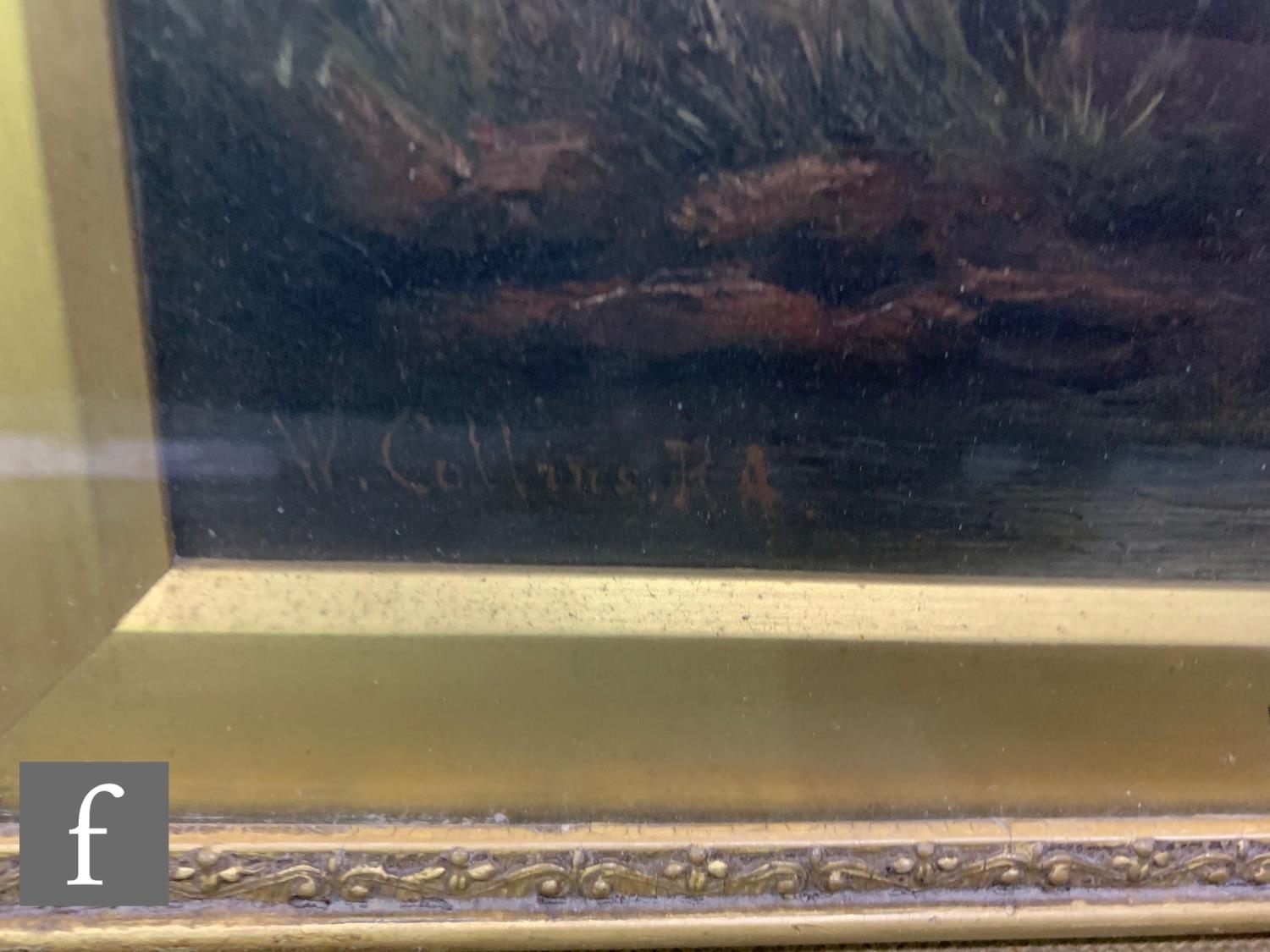 William Collins | A travelling family with a donkey in a wooded ...