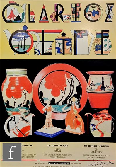 Clarice Cliff | A collection of later 20th Century framed posters and ...