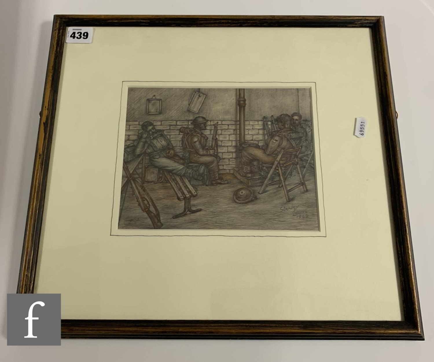 Stanley Cornwell Lewis | Soldiers resting in front of a stove (1940 ...