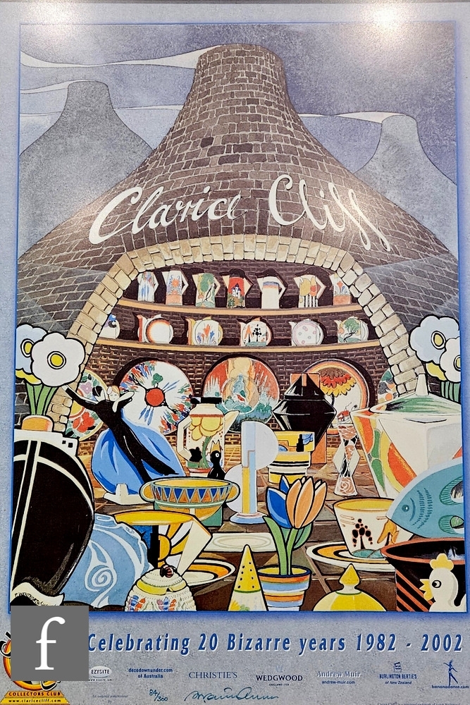 Clarice Cliff | A collection of later 20th Century framed posters and ...