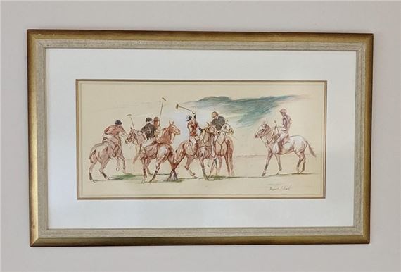 Joseph H. Sulkowski | Joseph H Sulkowski A Signed Pastel of a Polo ...