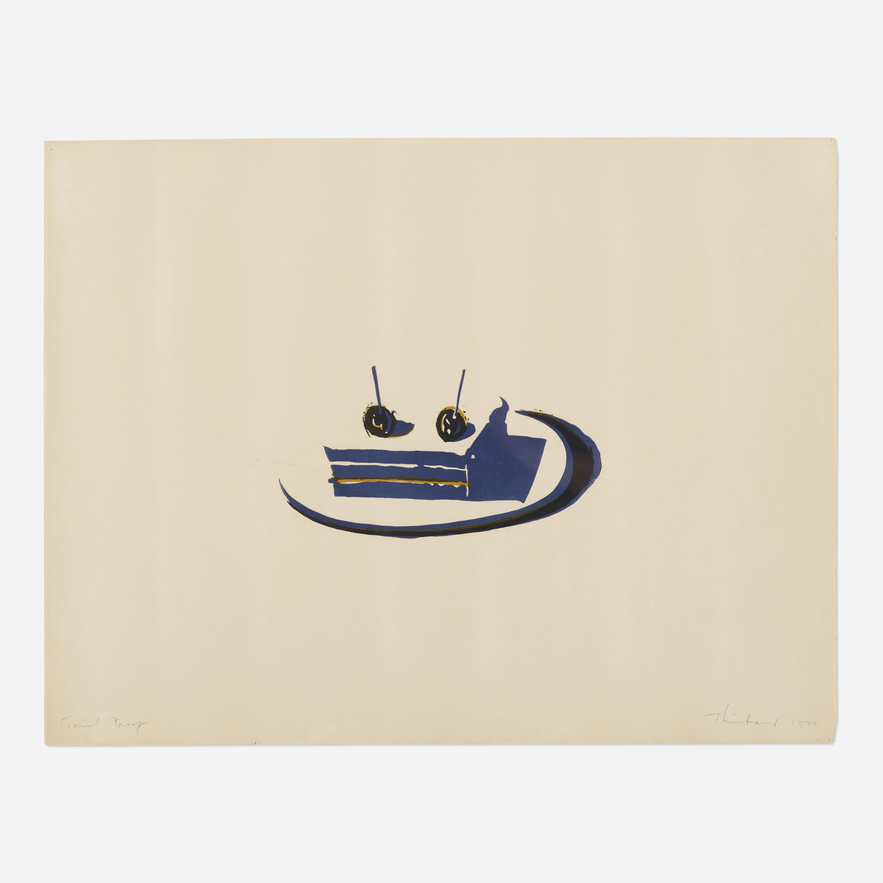 Wayne Thiebaud | Sandwich (from the Seven Still Lifes and a Rabbit ...