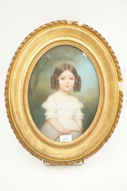 Louis-Eugène Coedes | Portrait de Marie-Louise Blanc à l'âge de trois ...