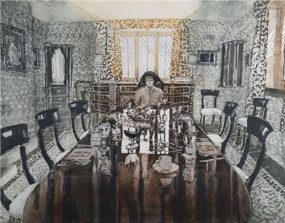 Lucy Willis | Lucy Willis – ‘The Dining Room’ (1990) | MutualArt
