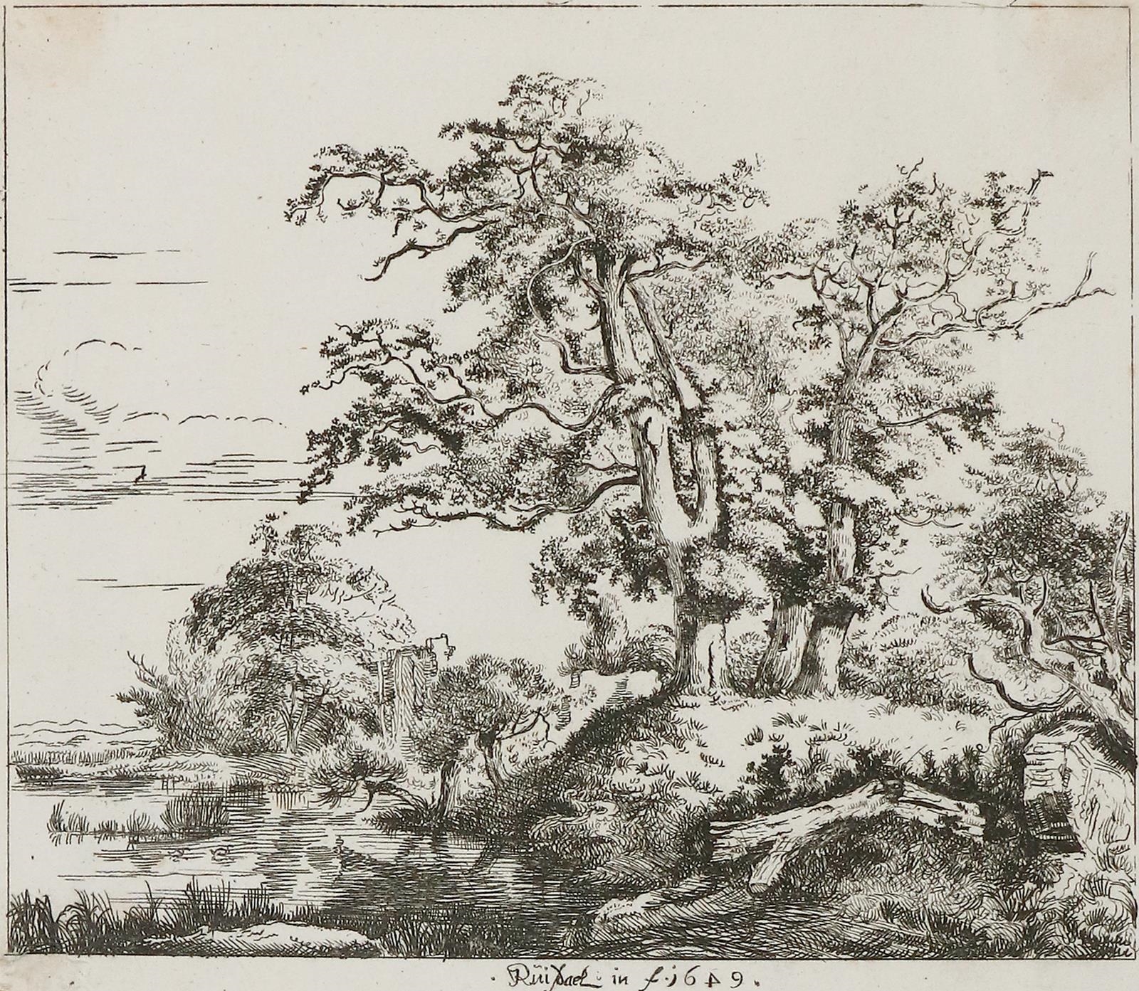 Jacob van Ruisdael | Drei Eichen (1816) | MutualArt