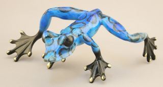 Barry Stein | Elexess Blue Topaz Frog | MutualArt
