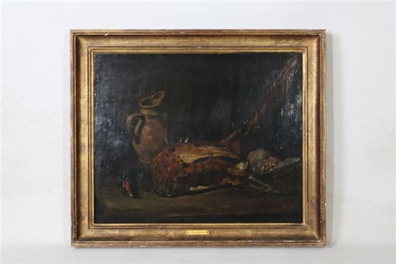 Jules Jacques Veyrassat | Still life with a pheasant | MutualArt