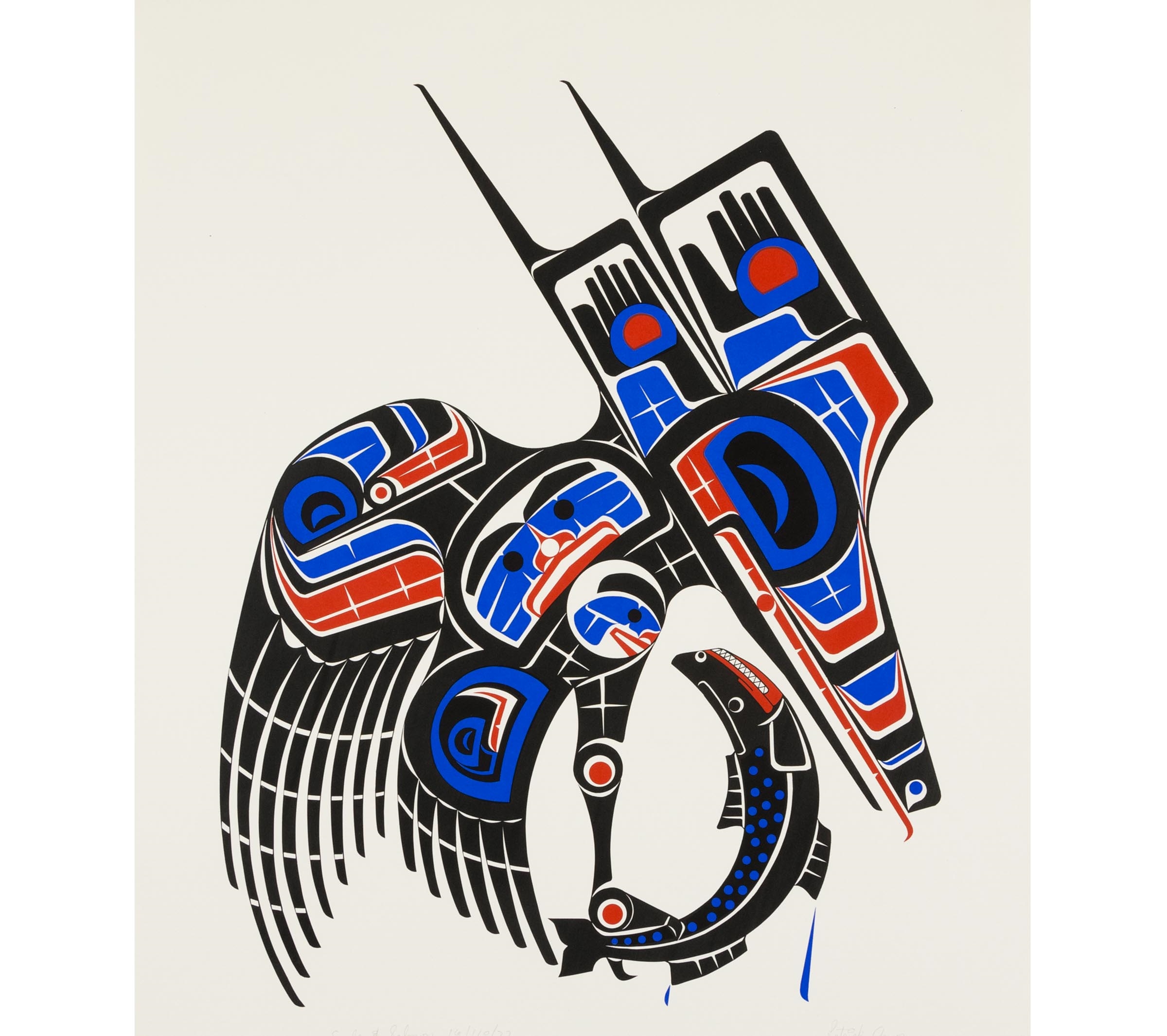 Patrick Amos | THUNDERBIRD AND KILLER WHALE, 1977; EAGLE & SALMON, 1977 ...