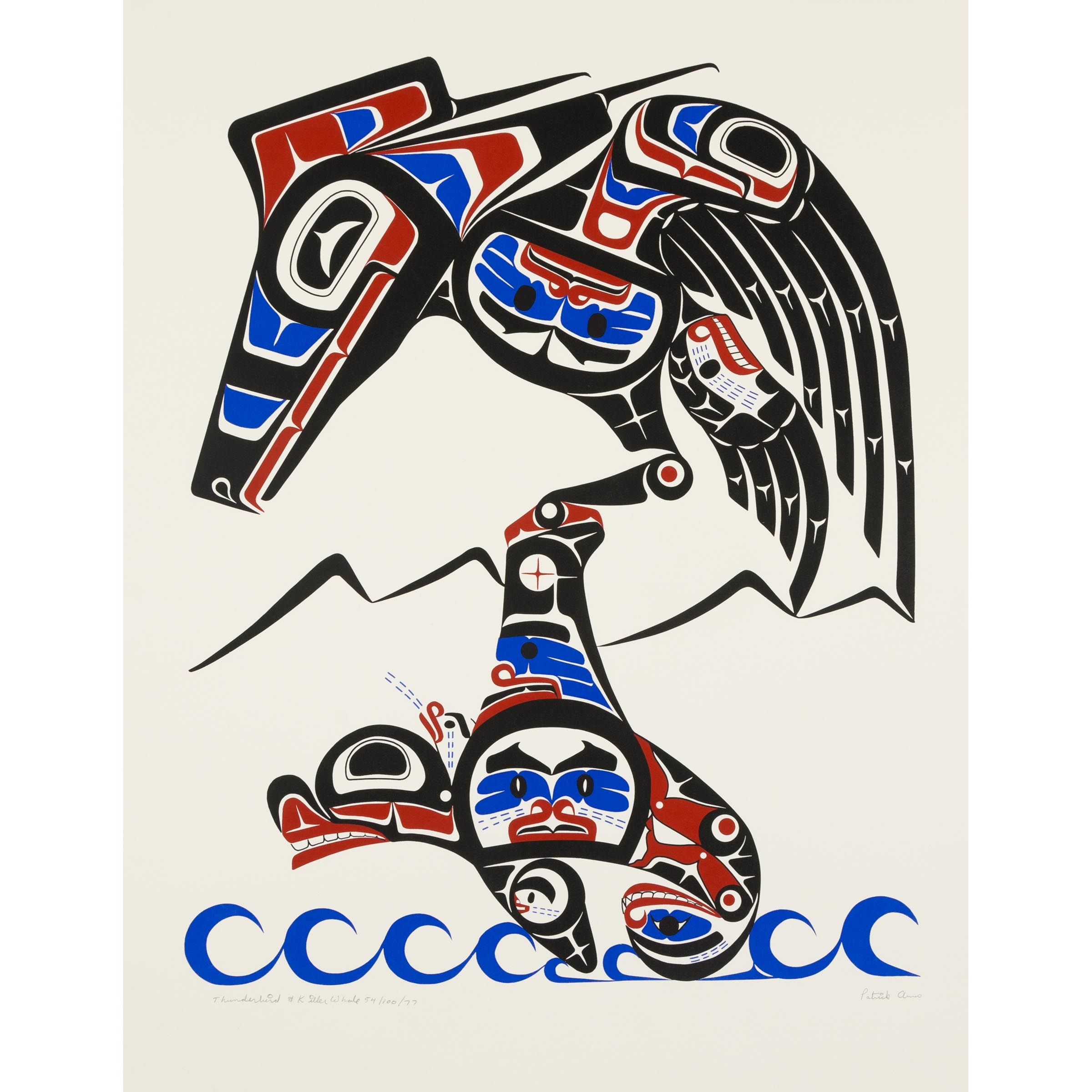 Patrick Amos | THUNDERBIRD AND KILLER WHALE, 1977; EAGLE & SALMON, 1977 ...