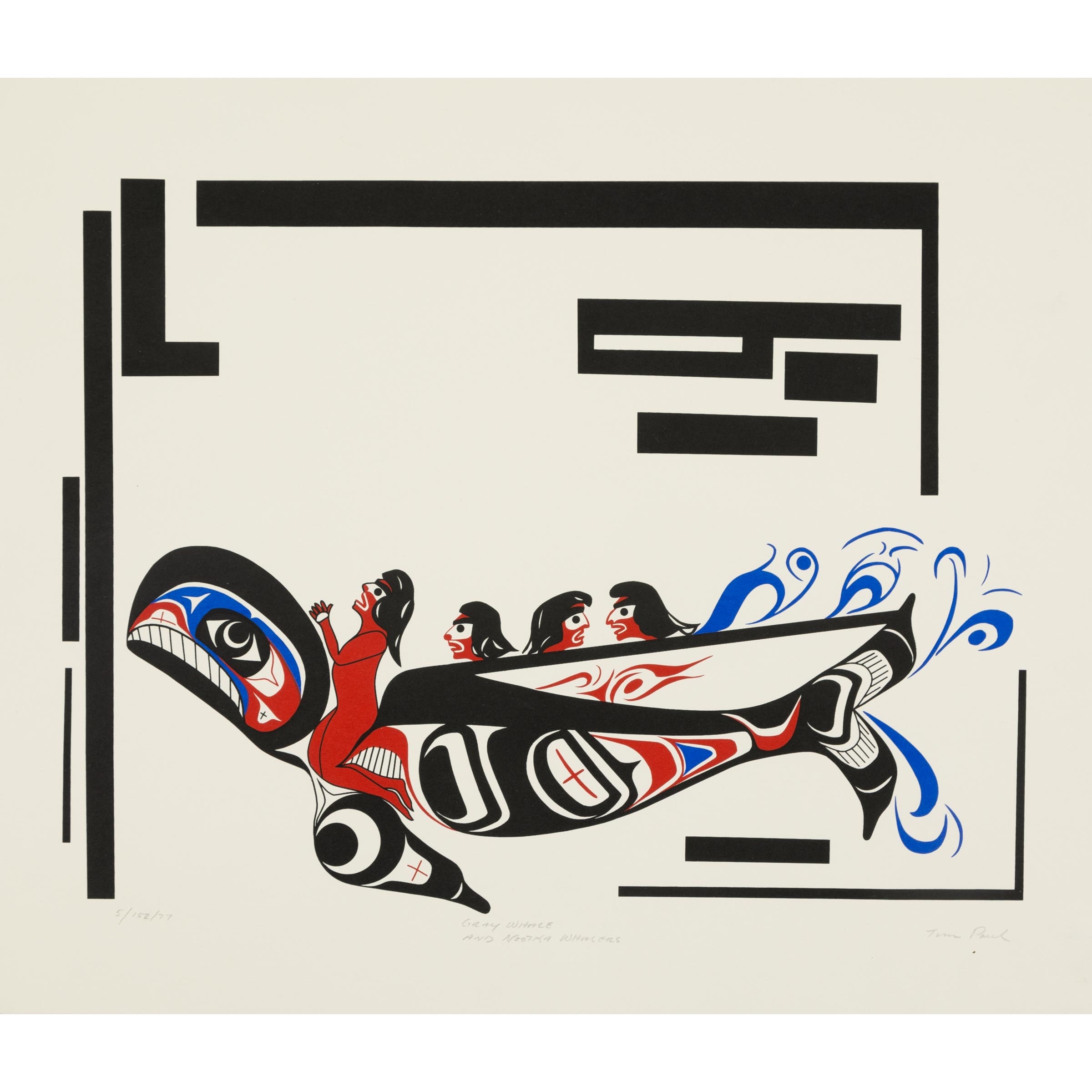Tim Paul | GRAY WHALE AND NOOTKA WHALERS, 1977; OCTOPUS AND MAN, 1976 ...