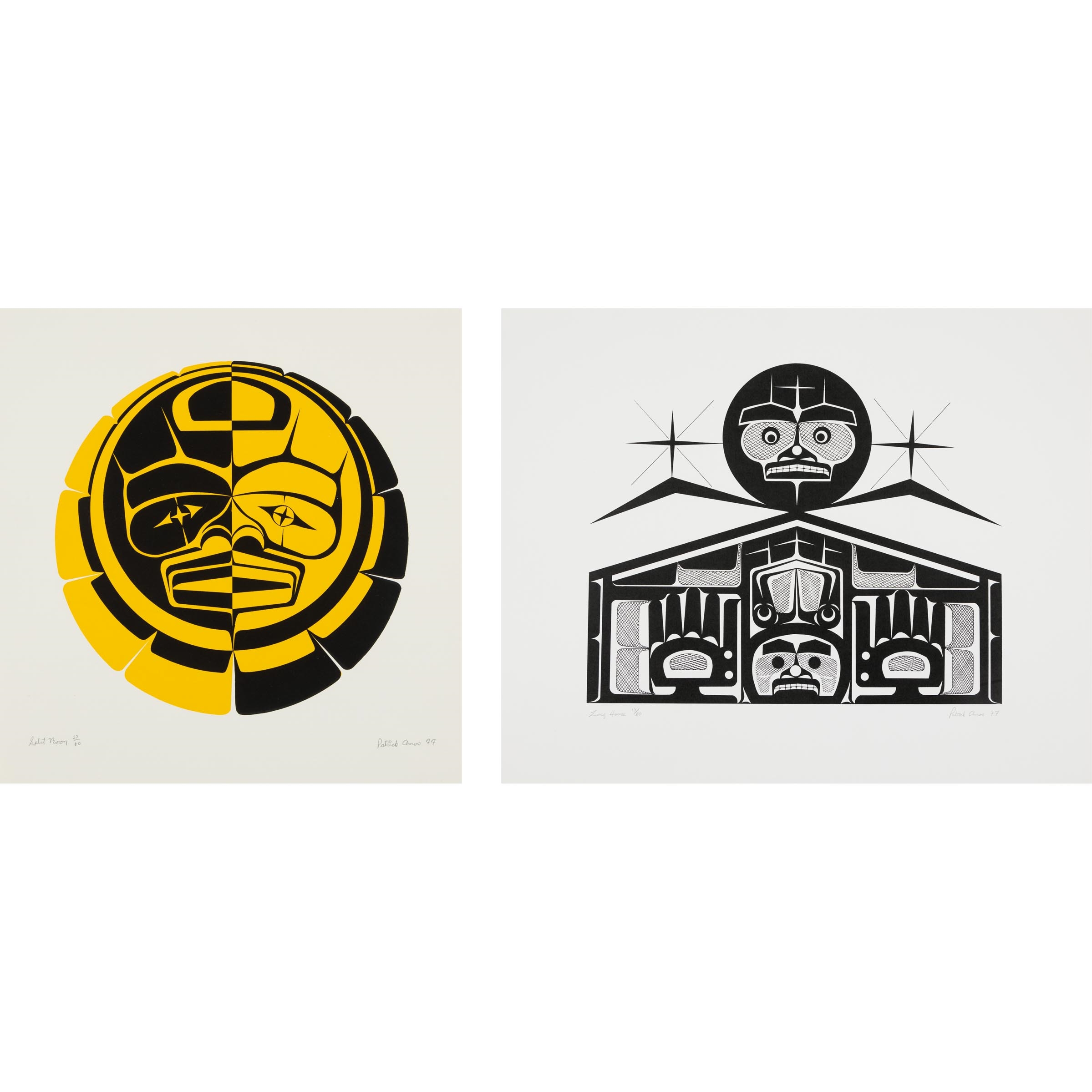 Patrick Amos | SPLIT MOON, 1977; LONG HOUSE, 1977 (1977) | MutualArt