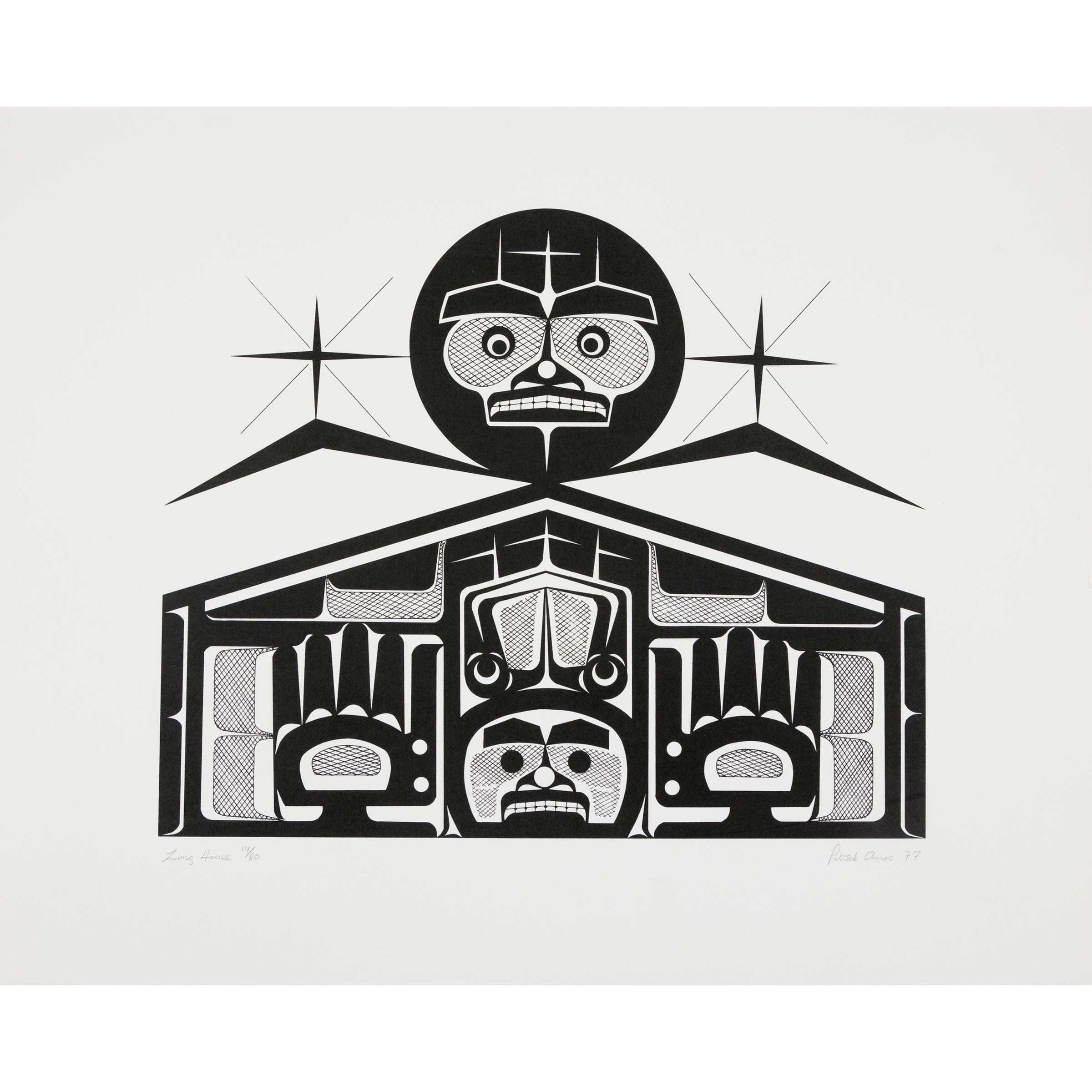 Patrick Amos | SPLIT MOON, 1977; LONG HOUSE, 1977 (1977) | MutualArt