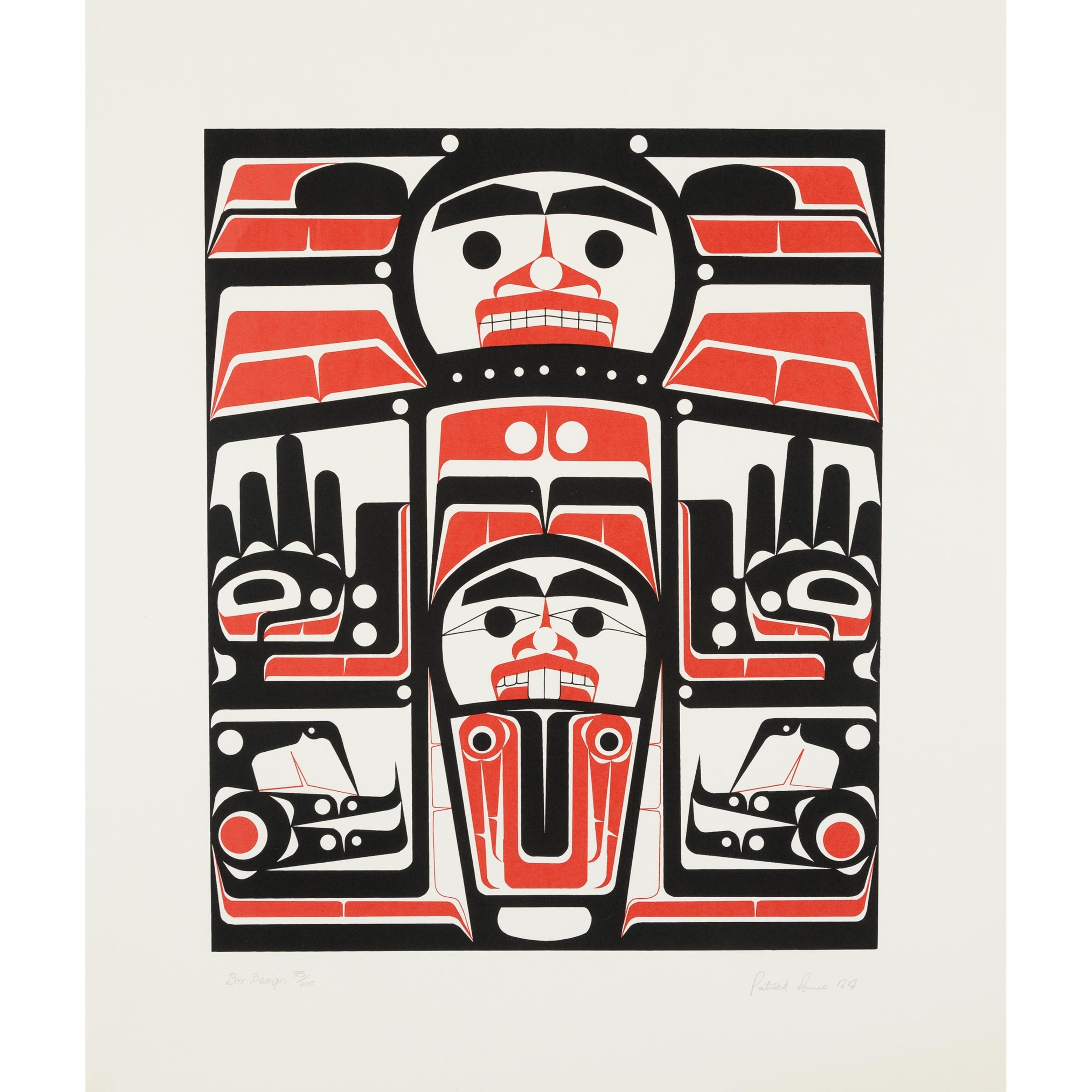 Patrick Amos | BOX DESIGN, 1977; WOLF DANCER, 1978 (1977) | MutualArt
