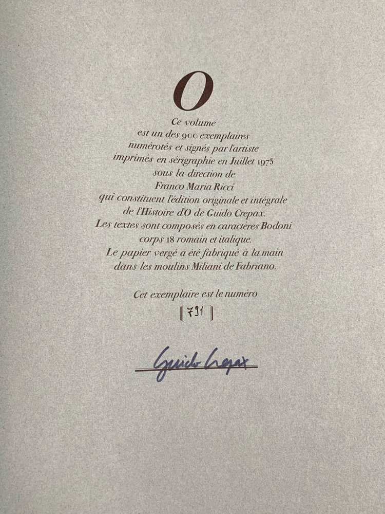 Guido Crepax | L'Histoire d'O de Guido Crepax (1975) | MutualArt