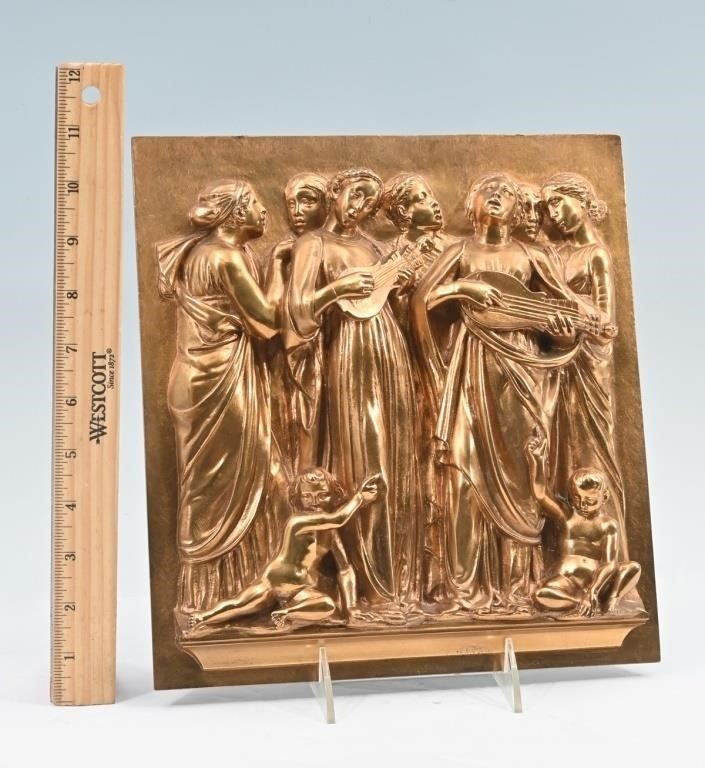 Ferdinand Barbedienne | HELLENISTIC STYLE BRONZE RELIEF OF A MUSICAL ...